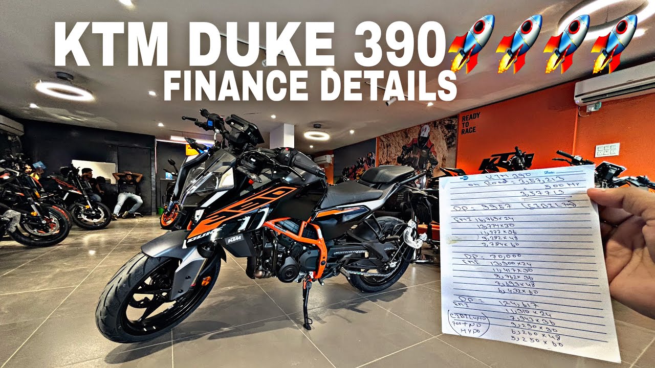 KTM Duke 390 Finance Details | EMI, Down Payment, Interest Rate & On ...