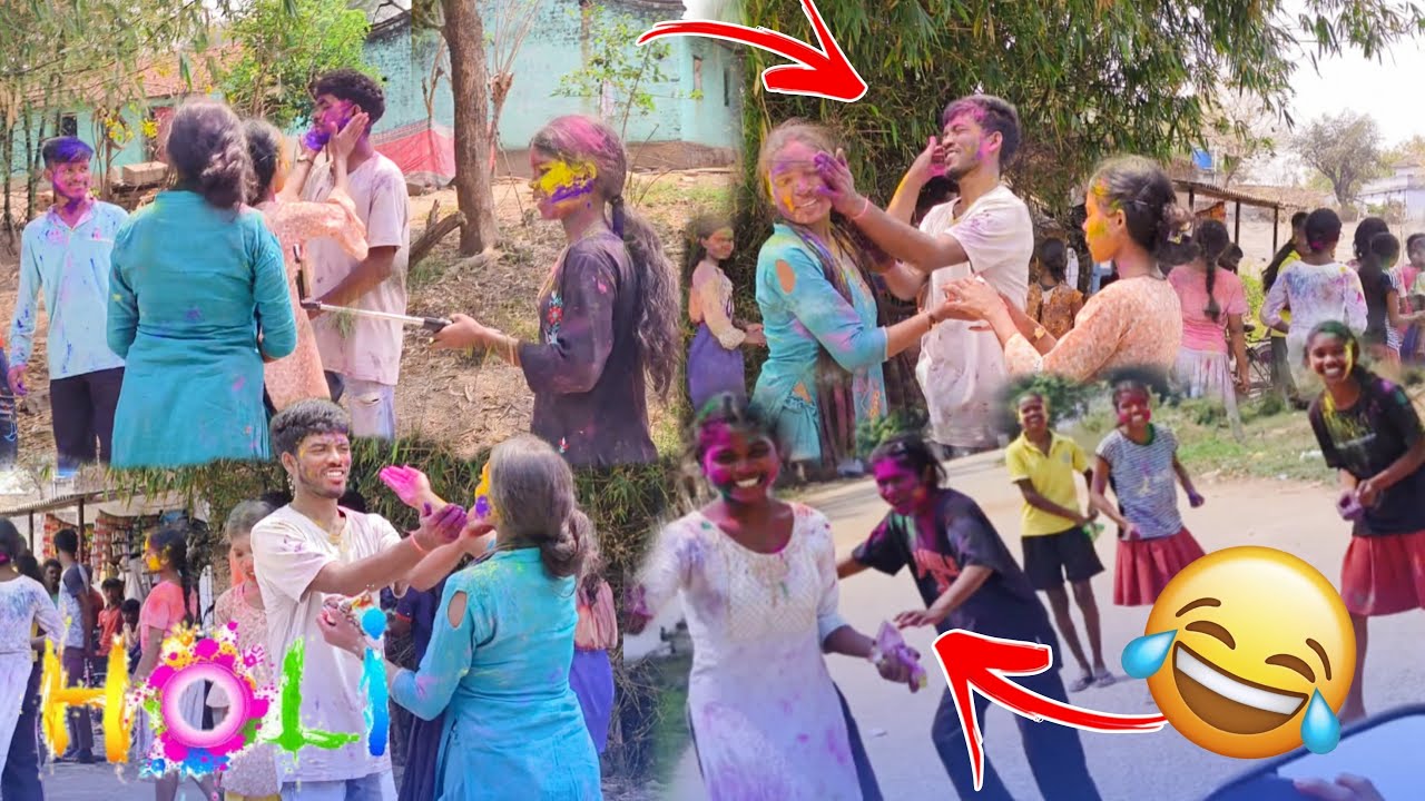 Happy Holi, Holi plying with pretty girl || daily vlog - YouTube