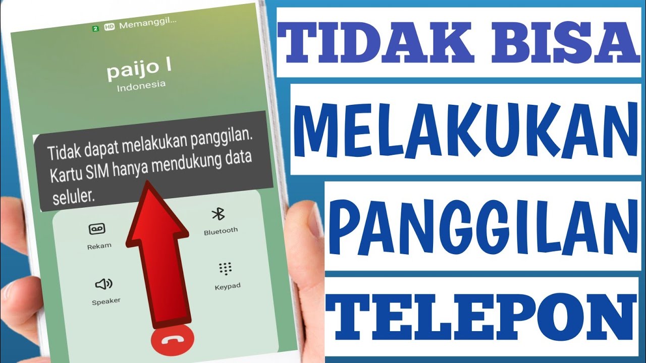 Cara Mengatasi Tidak Dapat Melakukan Panggilan Kartu Sim Hanya Mendukung Data Seluler - YouTube