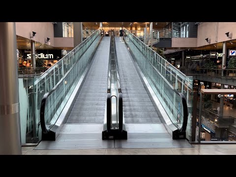 Helsinki, Finland. 4x KONE Travelator ride at Sello Shopping Centre (main mall) - Part 1/3