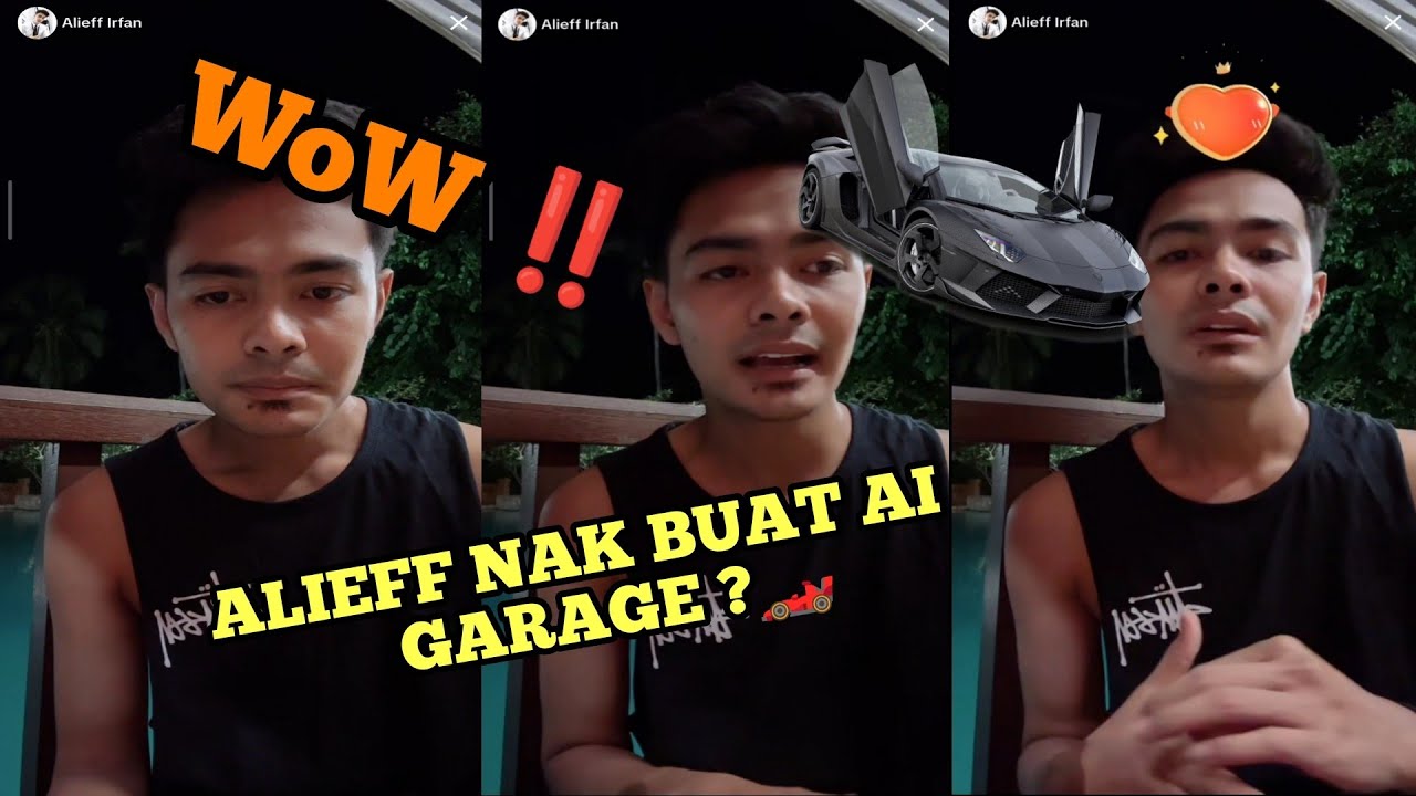 LIVE Alieff‼️: Alieff Nak Buat Channel Baru Ai Garage ⁉️😱🏎️ || 2023 ...