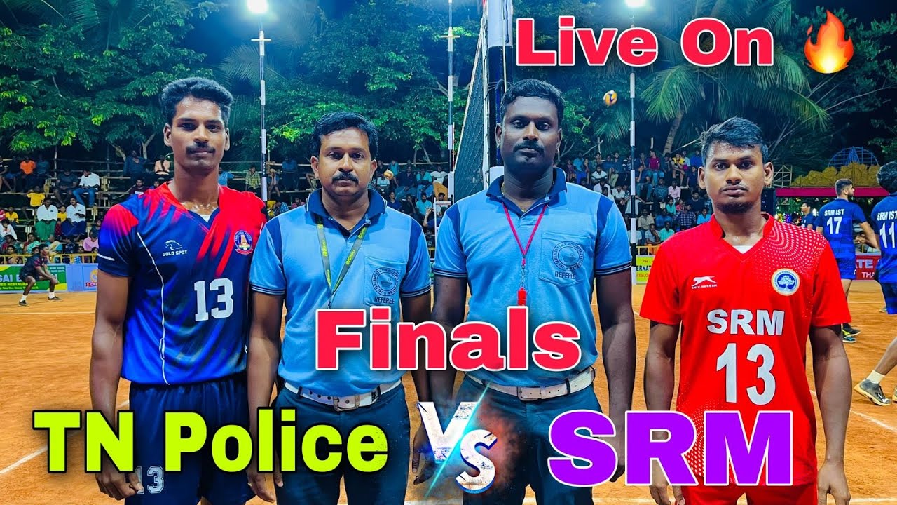 Finals | SRM University Vs Tamilnadu Police | 4K HD Live On ...