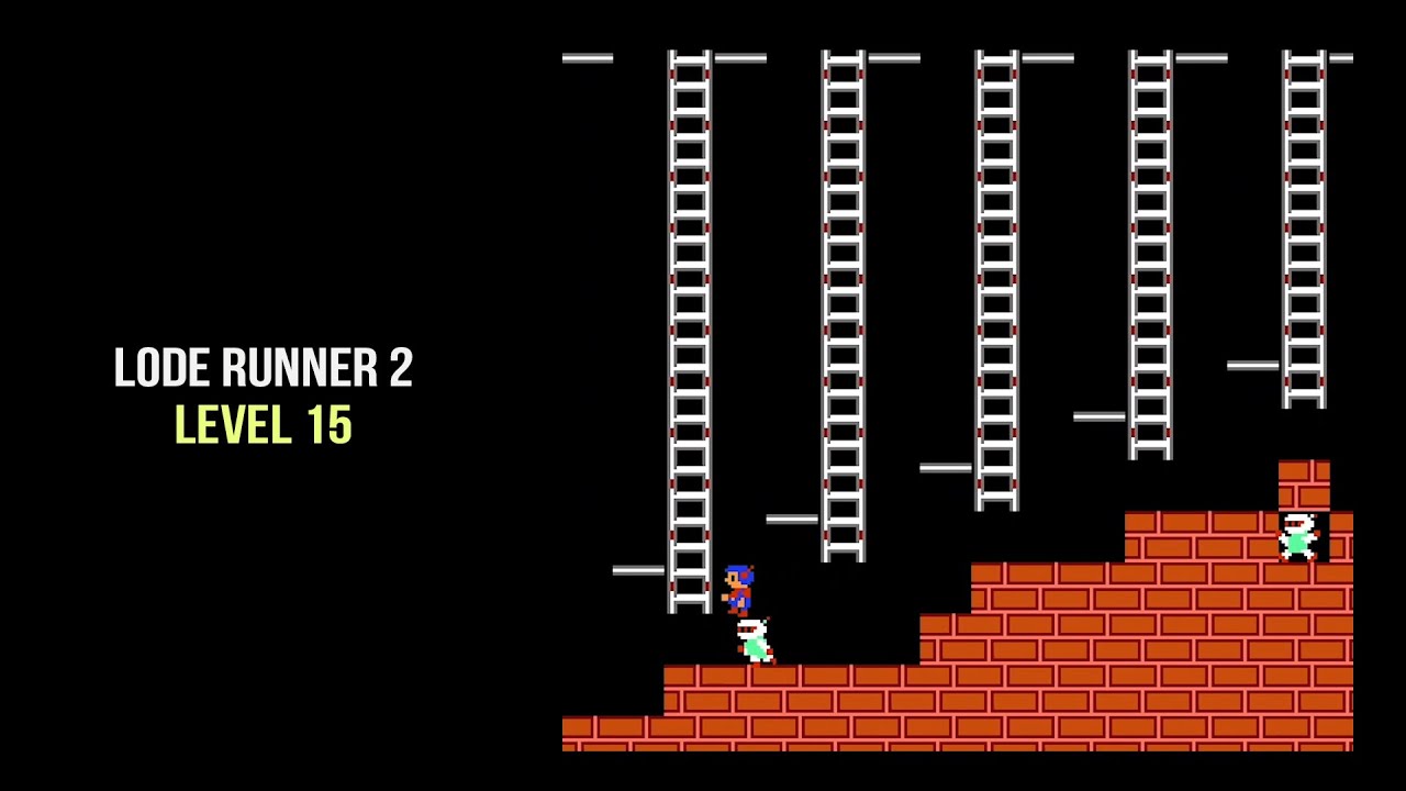 Lode Runner 2. Уровень 15. Игры NES - YouTube