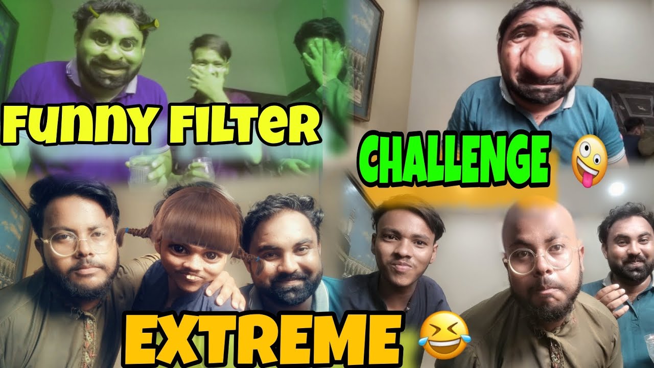 Funny Filter Challenge Gone Extreme Funny 🤣|has has k Pagal hogaye ...