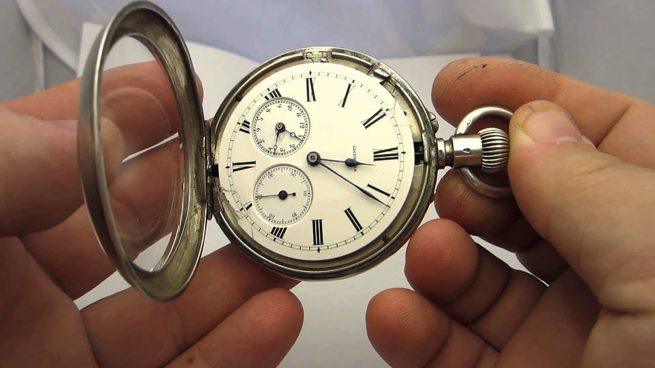 Securatas Alarm WW1 Sterling Silver Watch - YouTube