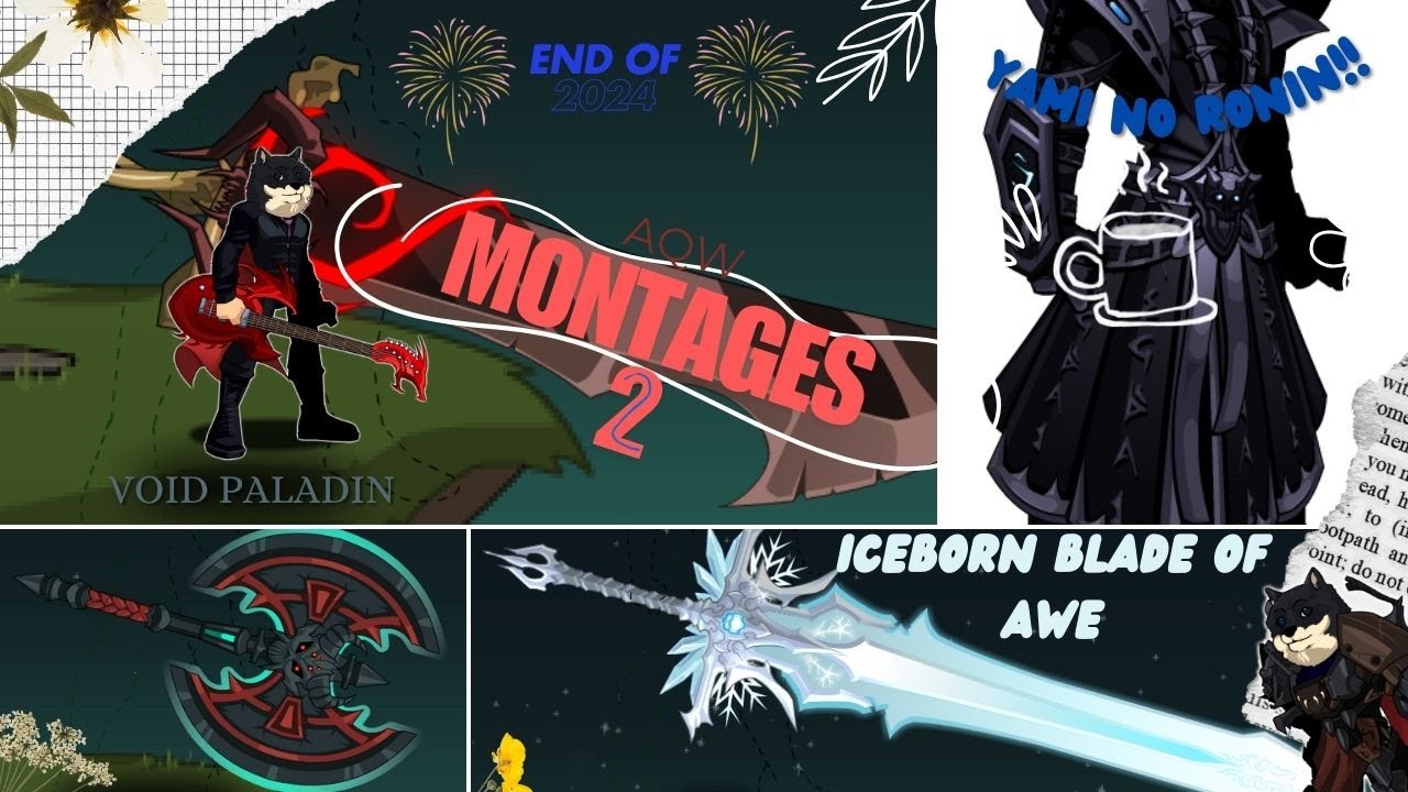 AQW montage 2 Yami no ronin guide Void paladin set Awe Accended set and ...