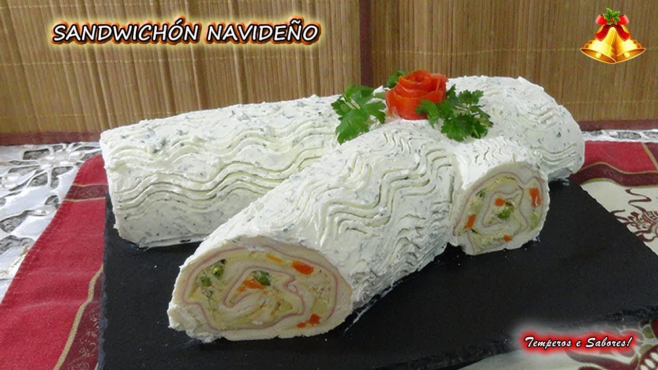 SANDUCHÓN NAVIDEÑO fácil, lindo y muy delicioso - YouTube