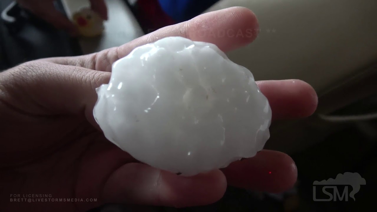5-20-20 Post, Tx Very Large Hail 2.5 Inch+ Pounds Highway Heavy Rain ...