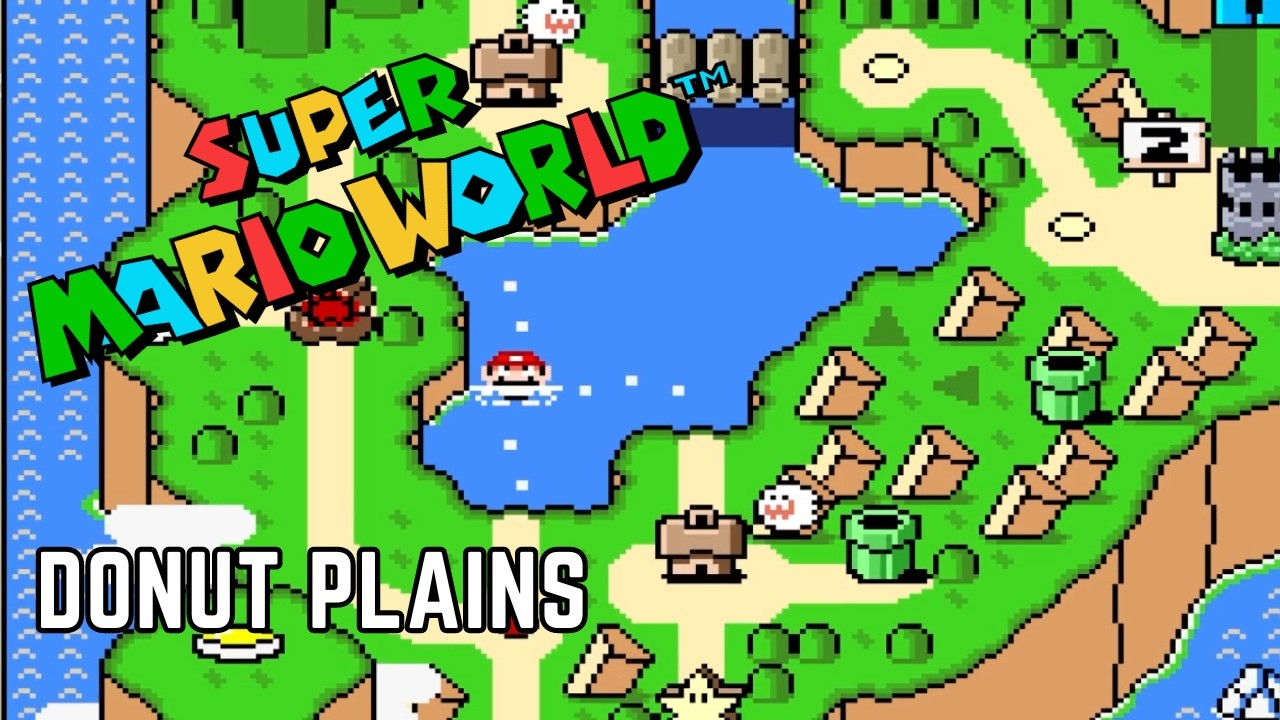 Super Mario World - Donut Plains (Complete Walkthrough, All Exits ...