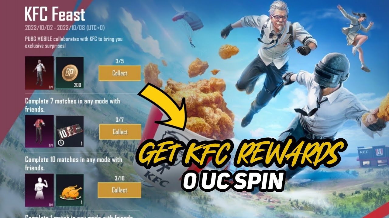 Collect Free KFC Rewards | Vouchers & KFC Restaurant Locations | PUBGM ...