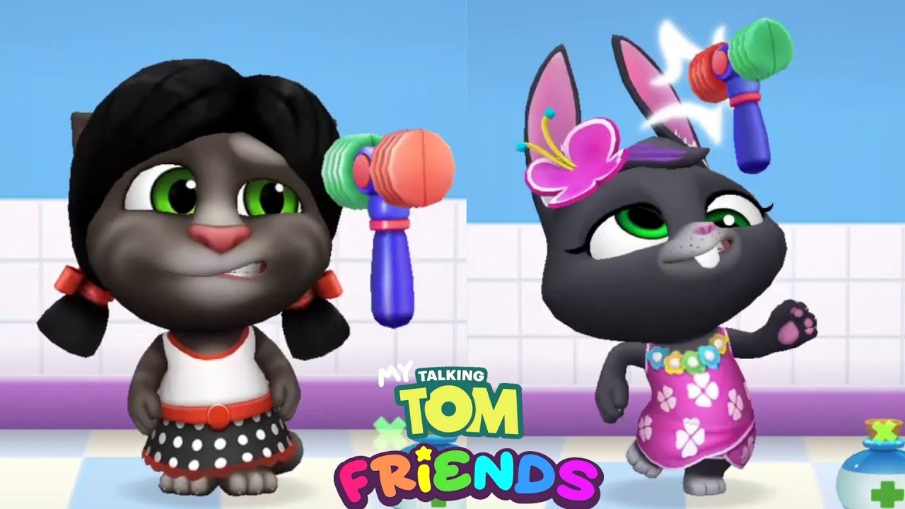 My Talking Tom Friends Gameplay - Fixing Fever with Hammer! - YouTube