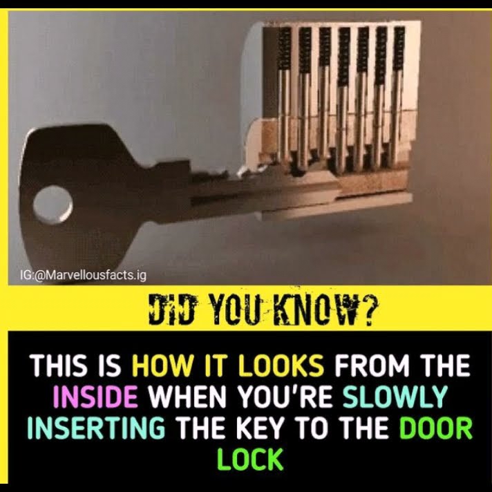 Mechanism behind Lock and Key #didyouknow #facts - YouTube