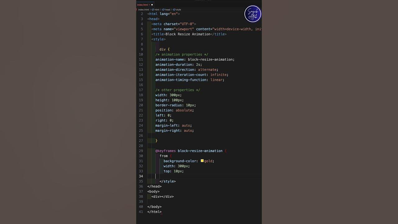 Box Resize Css Animation Html Css Programming Css Codingshorts Youtube 2532