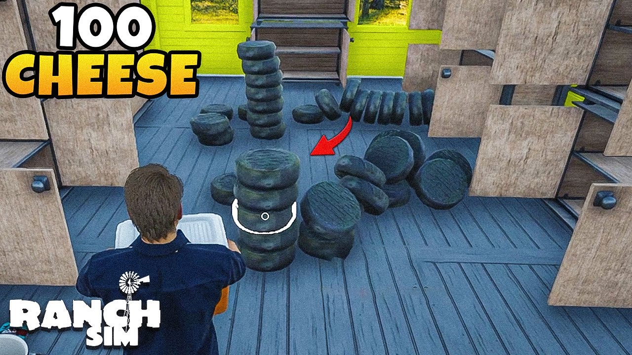 Selling 100 Cheese Made From Cow's Milk | Ranch Simulator #21 - YouTube