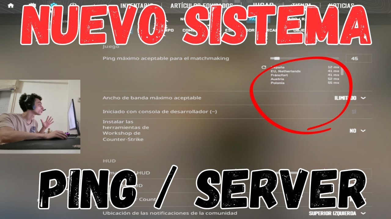 EL NUEVO SISTEMA DE PING EN LOS AJUSTES DE CS2 QUE PUEDE SALVARTE ...