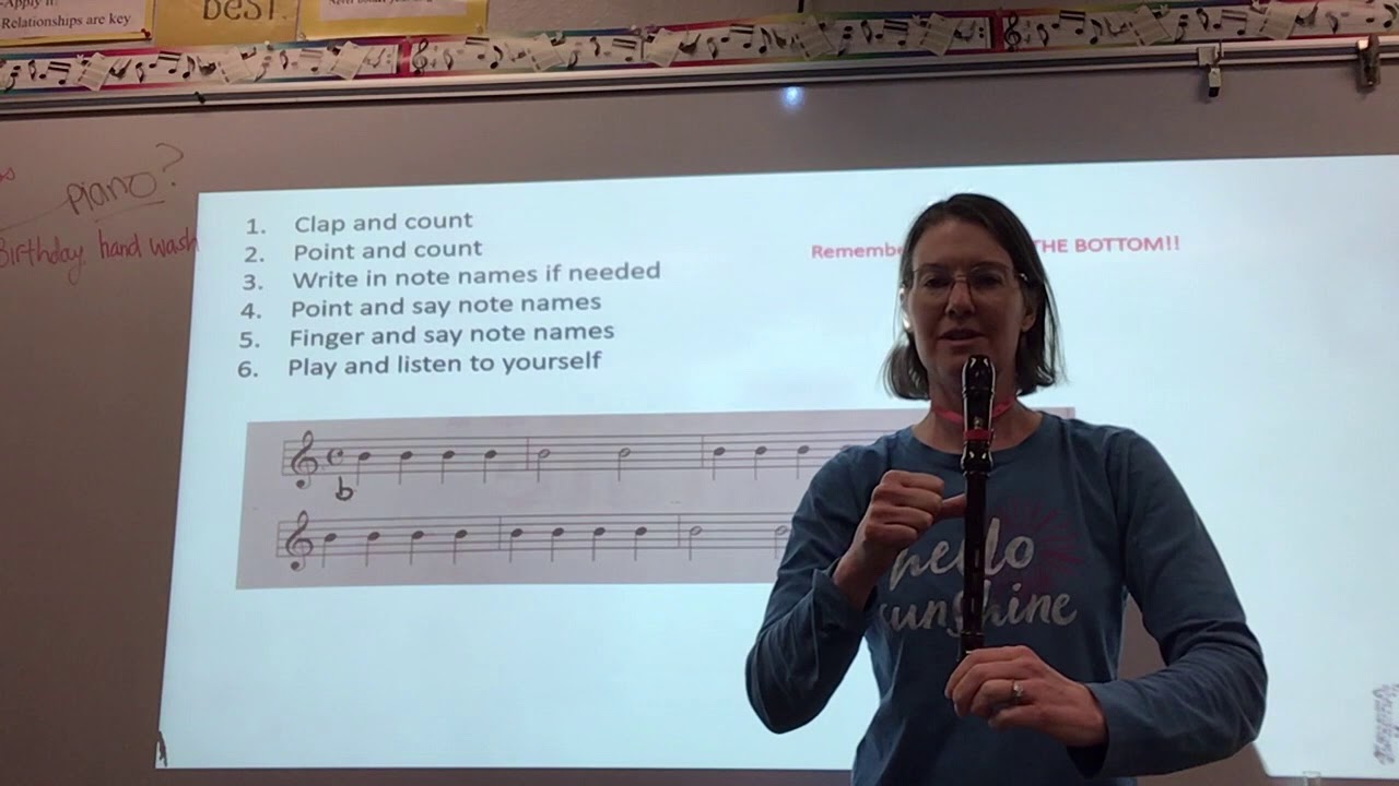 Recorder Unit Video 6 Practice Routine 1 Just B - YouTube