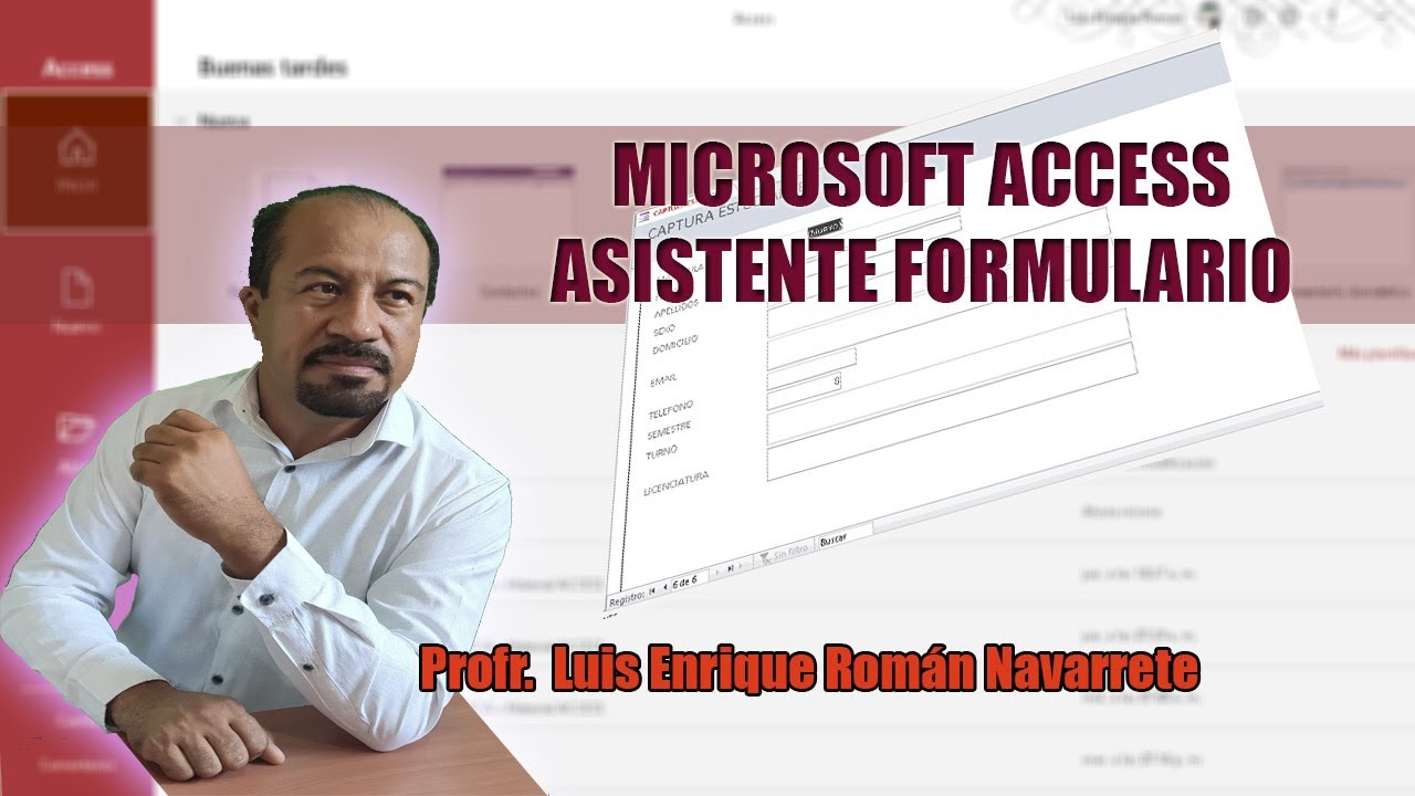 CREAR FORMULARIO CON EL ASISTENTE DE ACCESS - YouTube