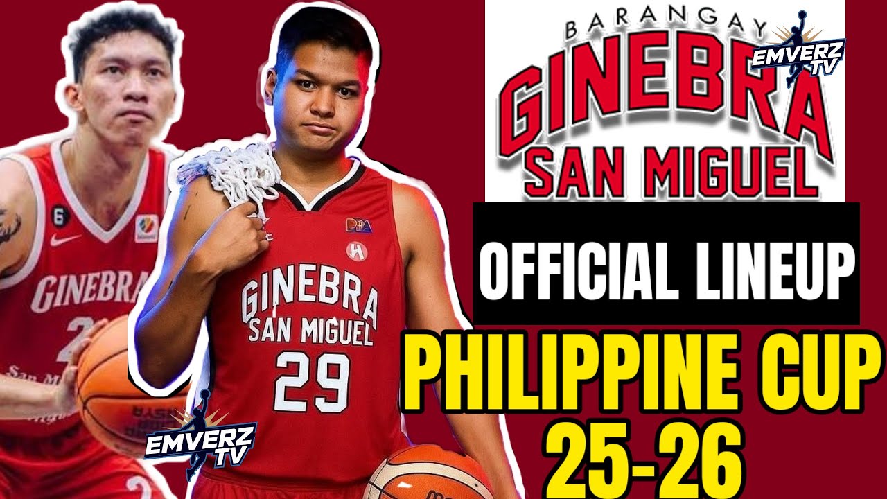 Ginebra Official Line Up 2025|PBA Philippine Cup Update |PBA UPDATE ...