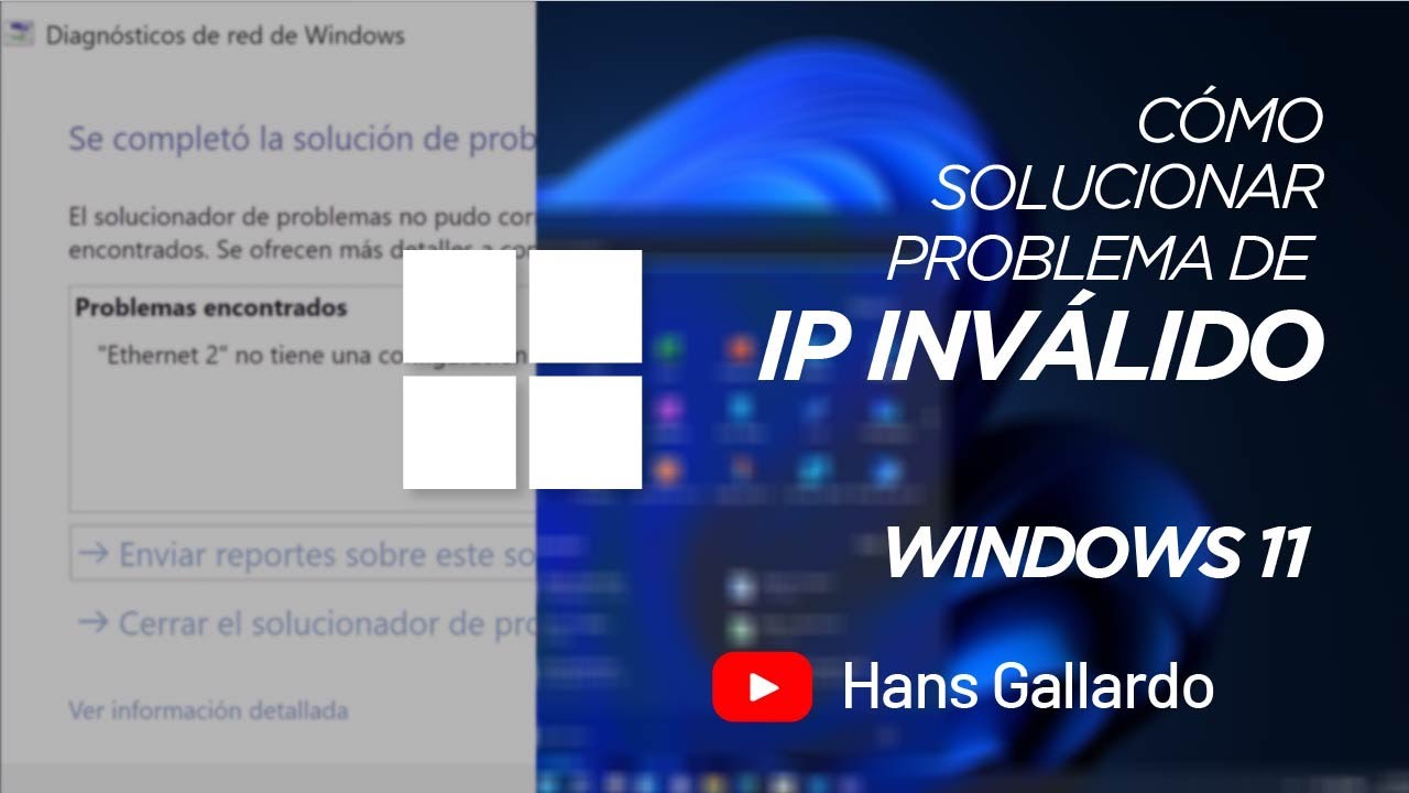 Solución definitiva al problema de IP INVÁLIDO | Windows 11 - YouTube