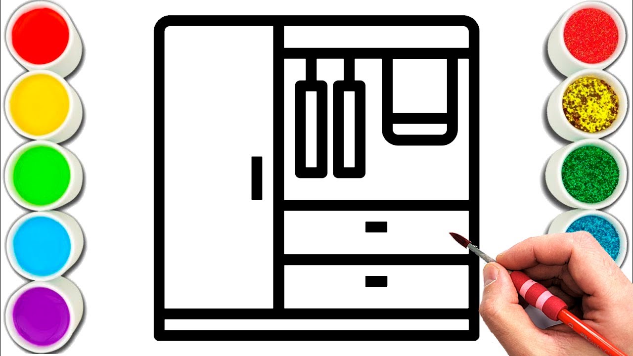 Cupboard Drawing, Painting & Coloring For Kids and Toddlers_ Child Art ...