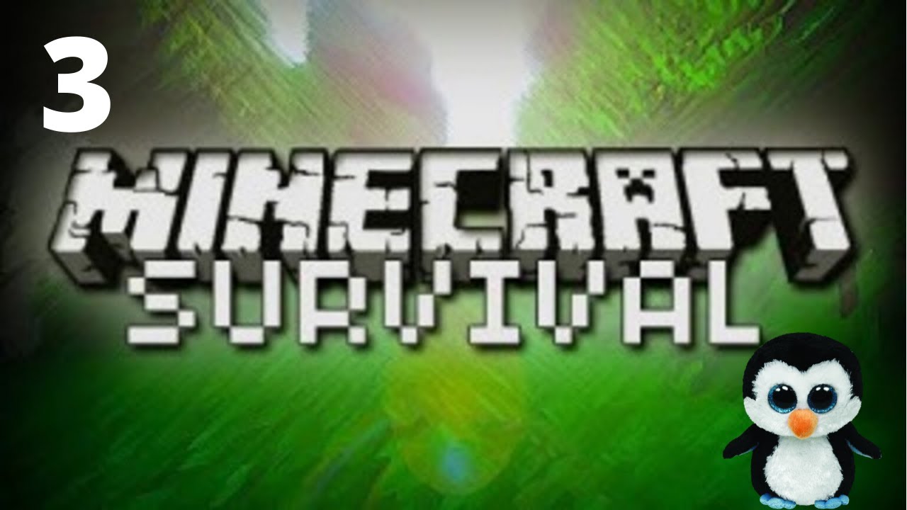 Waddles Minecraft survival episode 3 // waddles finds diamonds - YouTube