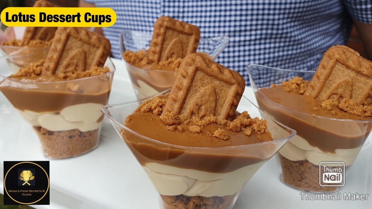 Lotus Dessert Cups | Lotus Biscoff Dessert | shots | party food recipes ...
