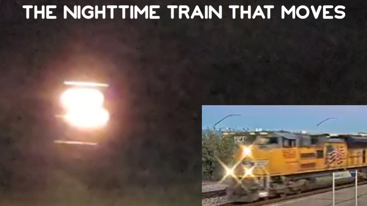 UP 9068 Manifest Train Westbound Roars Down The Sub At Night, I-10 Frontage, Marana, AZ - YouTube