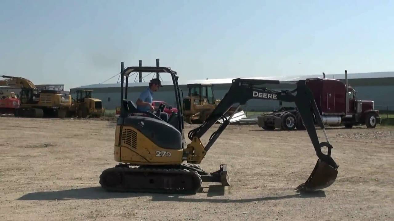 2010 John Deere 27D Stk#JD5302 - YouTube