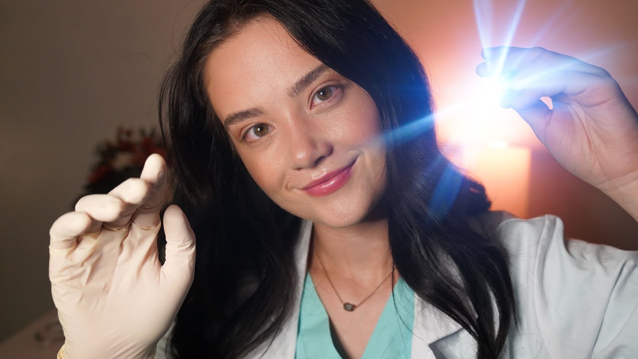 Asmr Doctor Exam Roleplay Ear To Ear Sounds Skin Exam Youtube