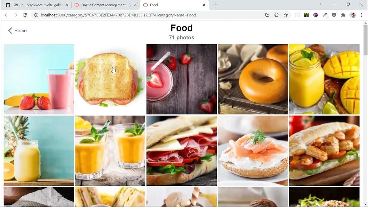Build an Image Gallery in Svelte with Headless Oracle Content Management - YouTube