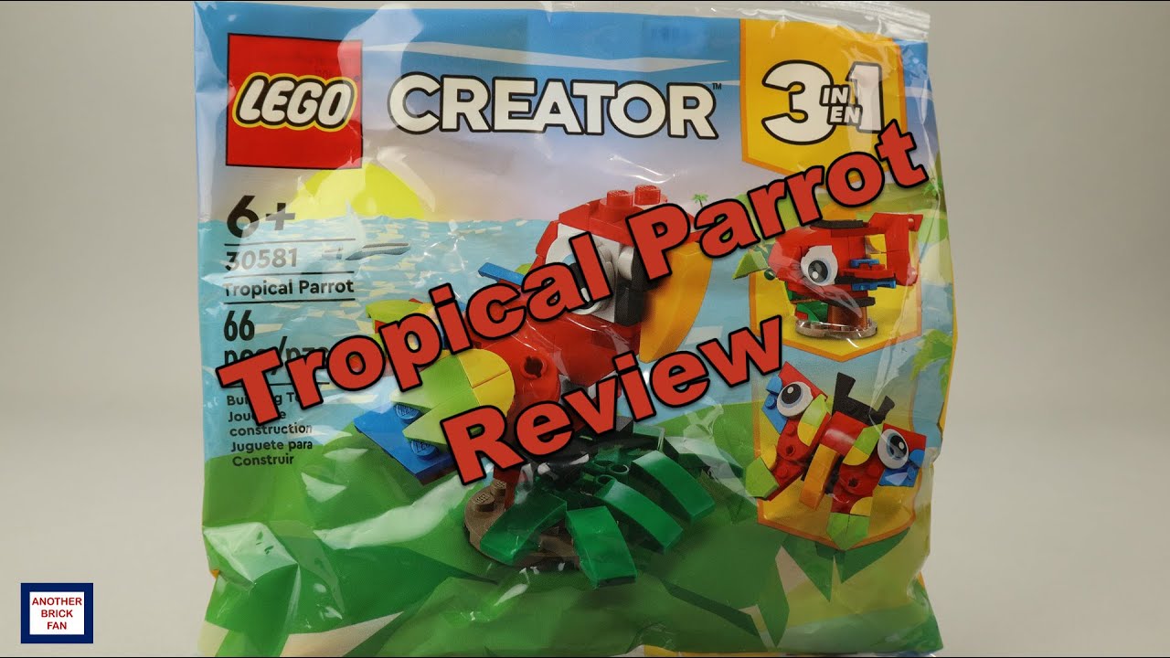 LEGO Creator Tropical Parrot review set 30581 - YouTube