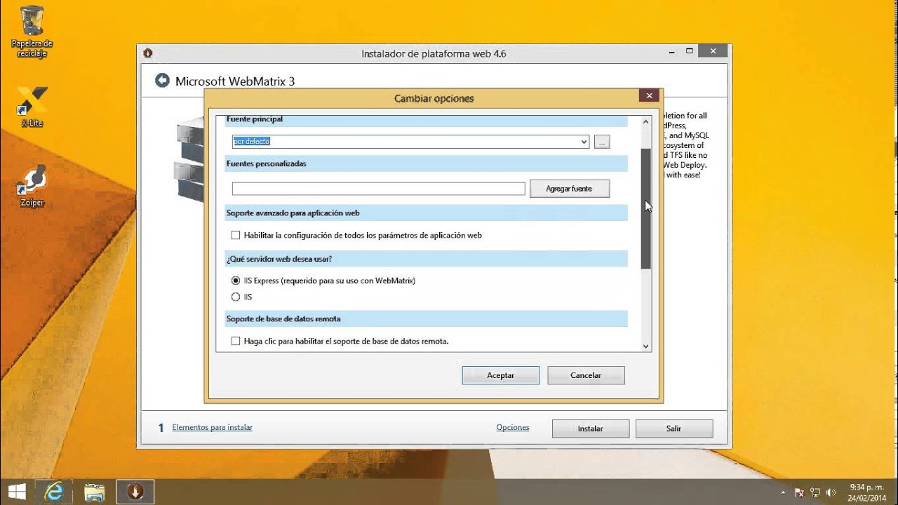 Instalar WebMatrix 3 en Windows 8.1 para publicar en Windows Azure ...