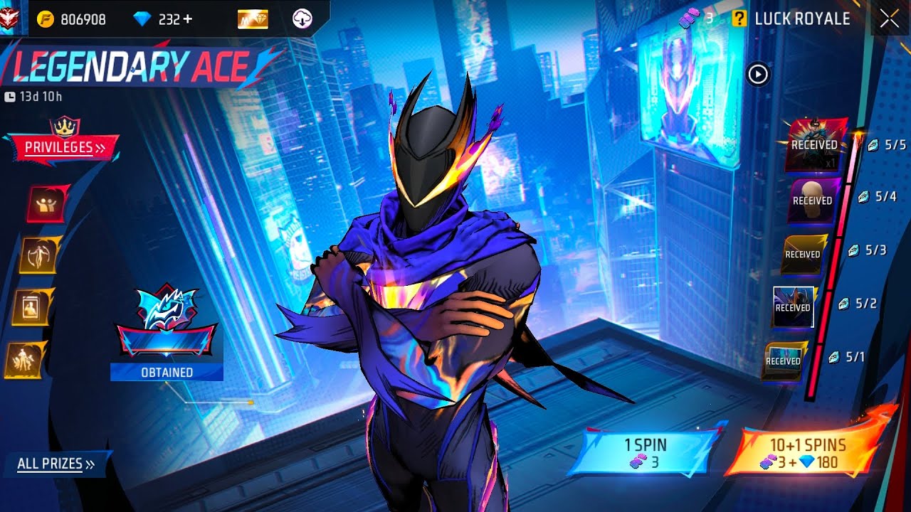 NEW LEGENDARY ACE EVENT FREE FIRE ! NEW EVO BUNDLE EVENT! MIDNIGHT ACE ...