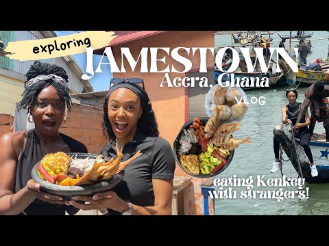 Trying Jamestown’s Viral KENKEY House (Ghanaian Street Food) + Unexpected Fishing Boat Ride in Accra
