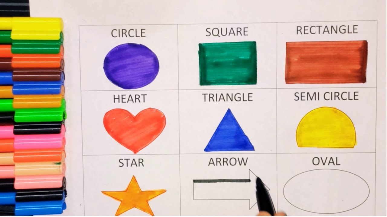 Shapes Vocabulary ll Shape Names in English with Pictures ll Shape ...