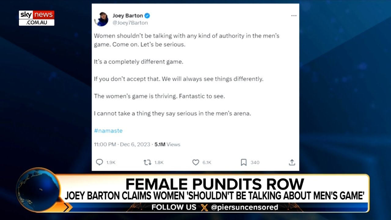 Footballer stirs up sexism scandal following 'furious broadside ...