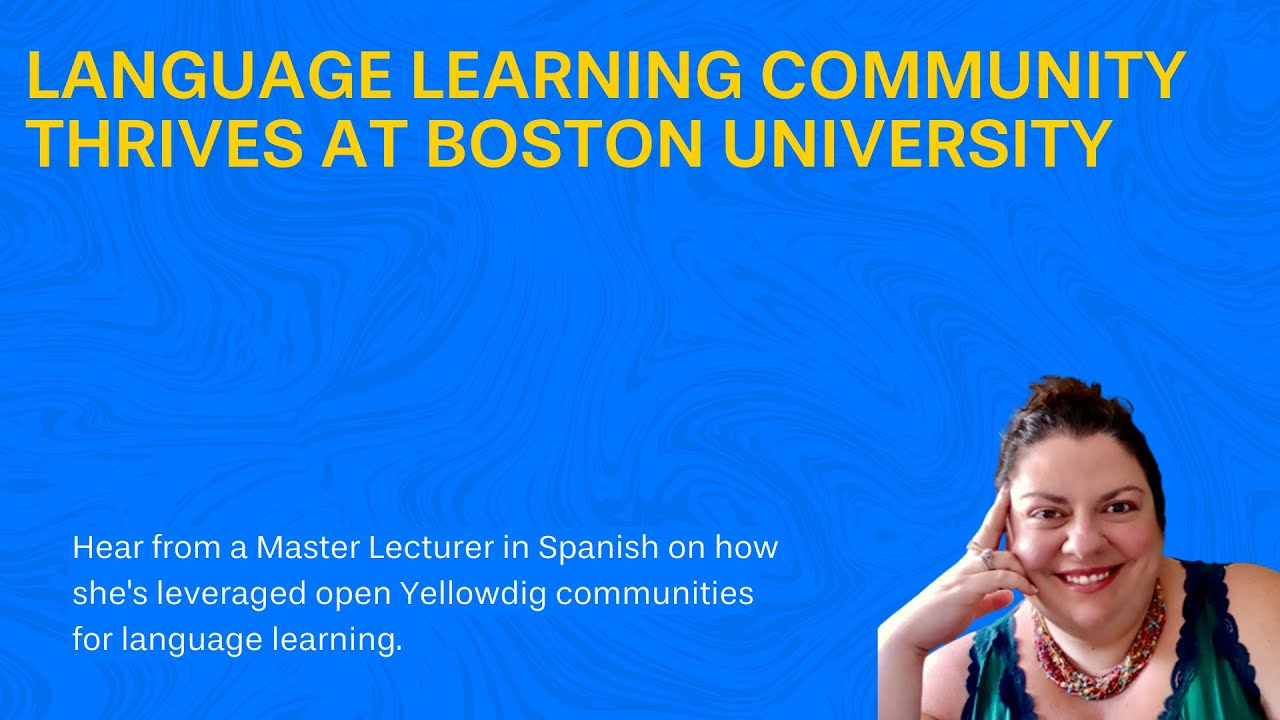 Boston University Language Learning Lecturer on Community - YouTube
