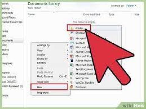 HOW TO CREAT A FOLDER INSIDE A FOLDER - YouTube
