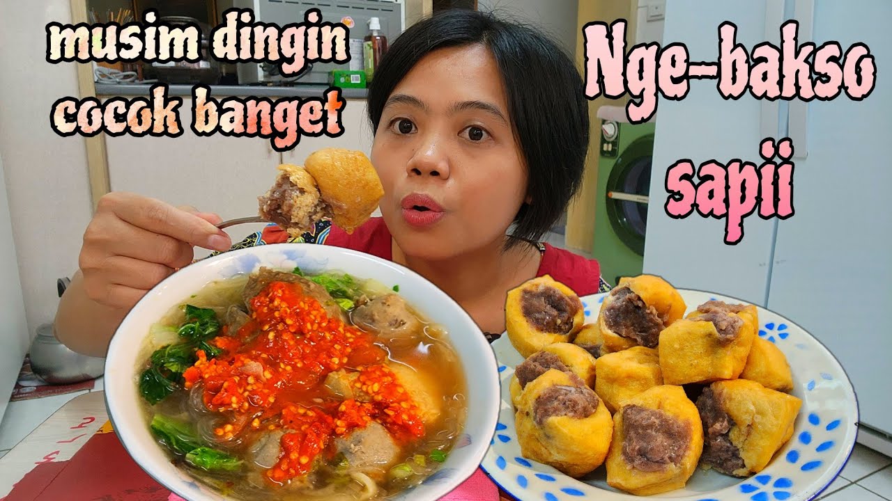 NGE-BAKSO SAPI ‼️COCOK CUACANYA DINGIN - YouTube