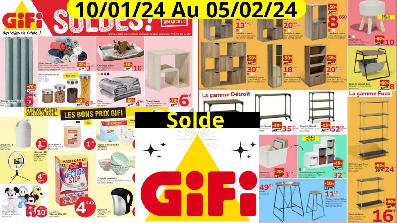 Catalogue Gifi Bons Plans De La Semaine Du 10/01/24 Au 05/02/24 - YouTube