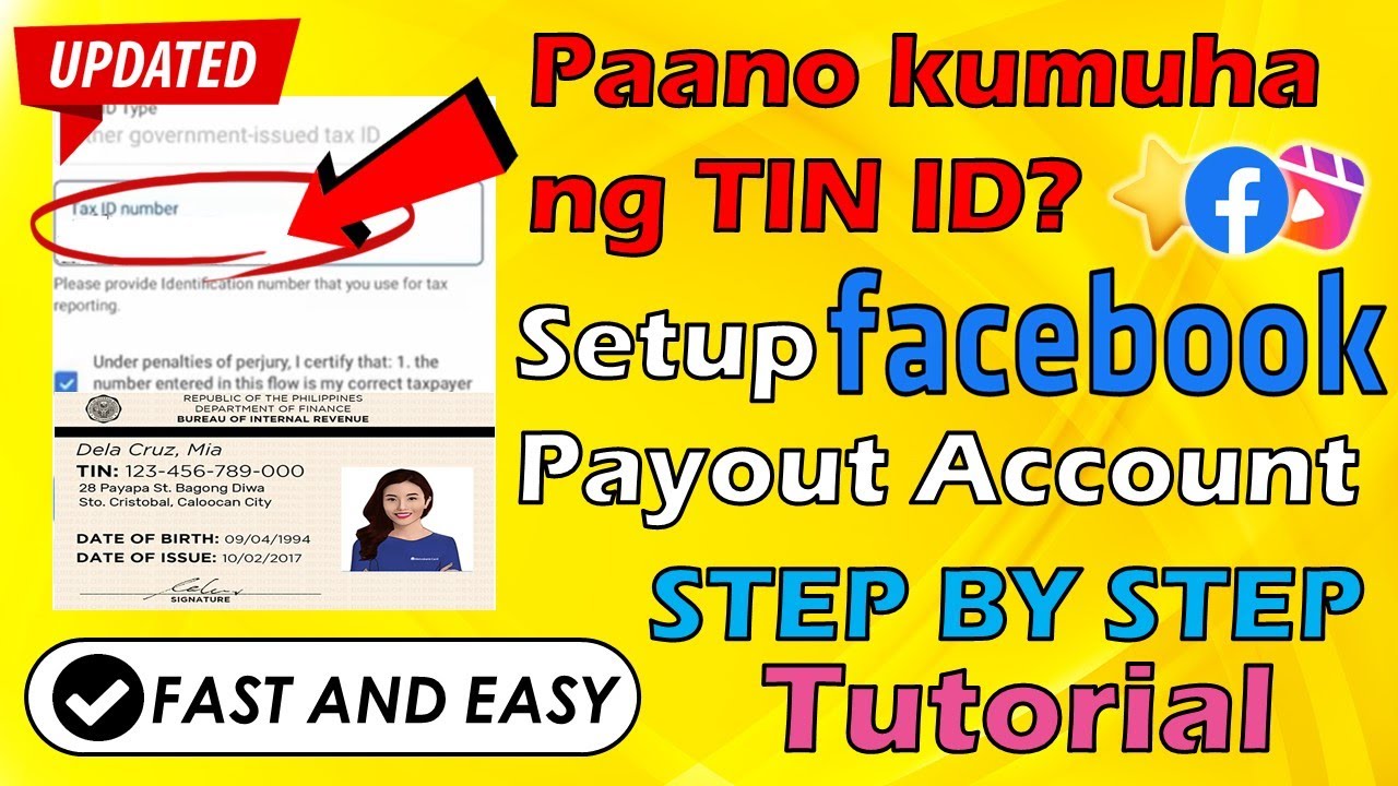 Facebook Monetization Walang Tin Id Paano Kumuha At Mag Set Up Ng Payout Account Step By