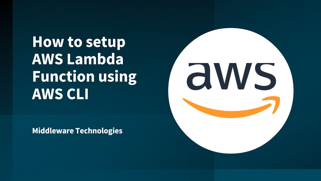How To Setup Aws Lambda Function Using Aws Cli Youtube