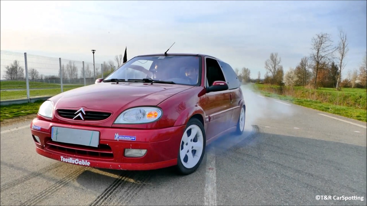 Tout au cable en Citroën Saxo VTS 16v by Mendes ! - YouTube