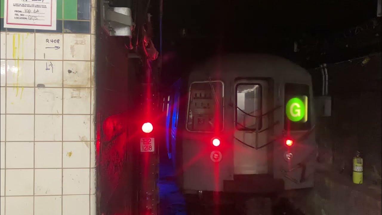 Court Square and Brooklyn Bound R46 and R68 (G) Trains Departing 21st Street-Van Alst - YouTube