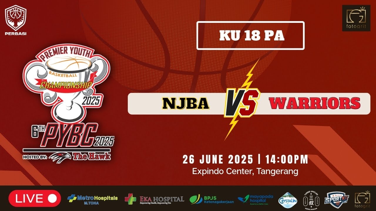 [PYBC 2025] NJBA VS WARRIORS - KU 18 PUTRA - YouTube