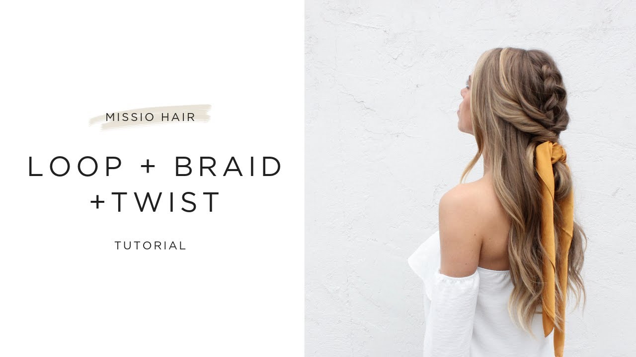 MISSIO Hair: Loop + Braid + Twist | Half-Up - YouTube