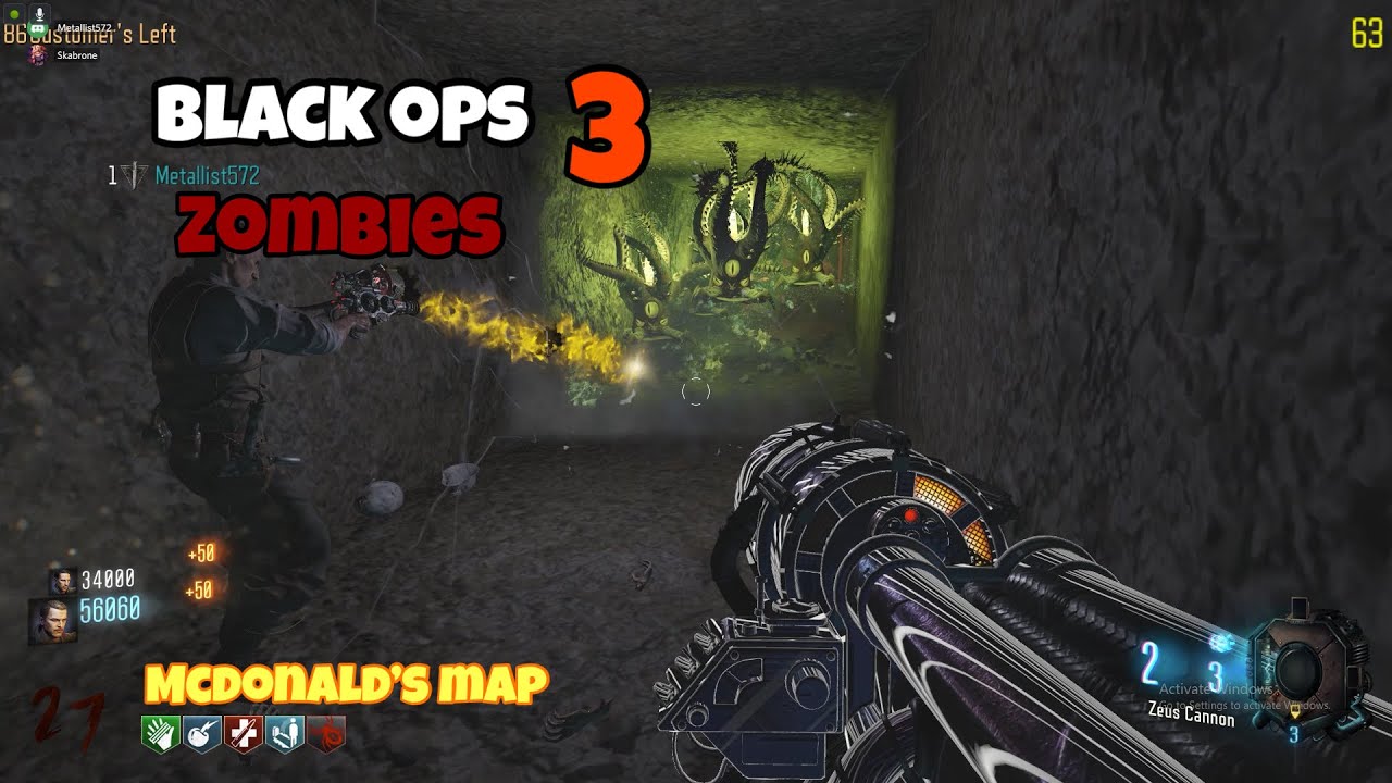 BO3 ZOMBIES (MCDONALD'S MAP) *BEST MOMENTS* W/ COMMENTARY - YouTube