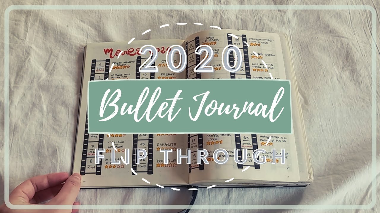 2020 Bullet Journal Flip Through | FILM JOURNAL - YouTube