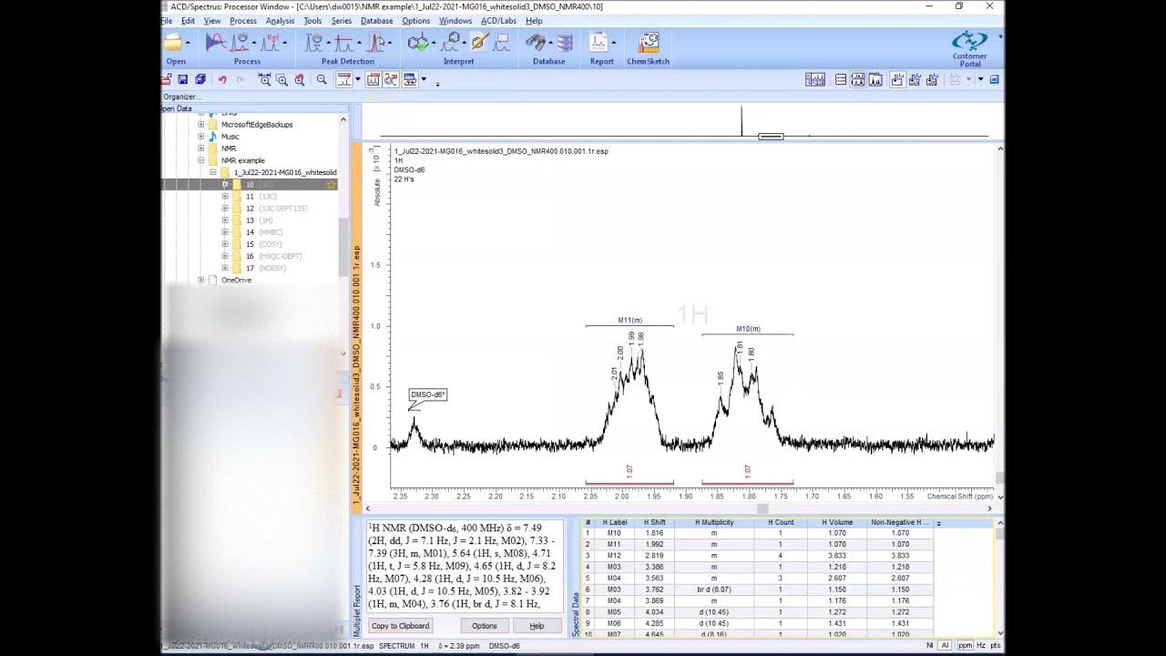 ACD/Spectrus Processor 2020 for NMR - YouTube