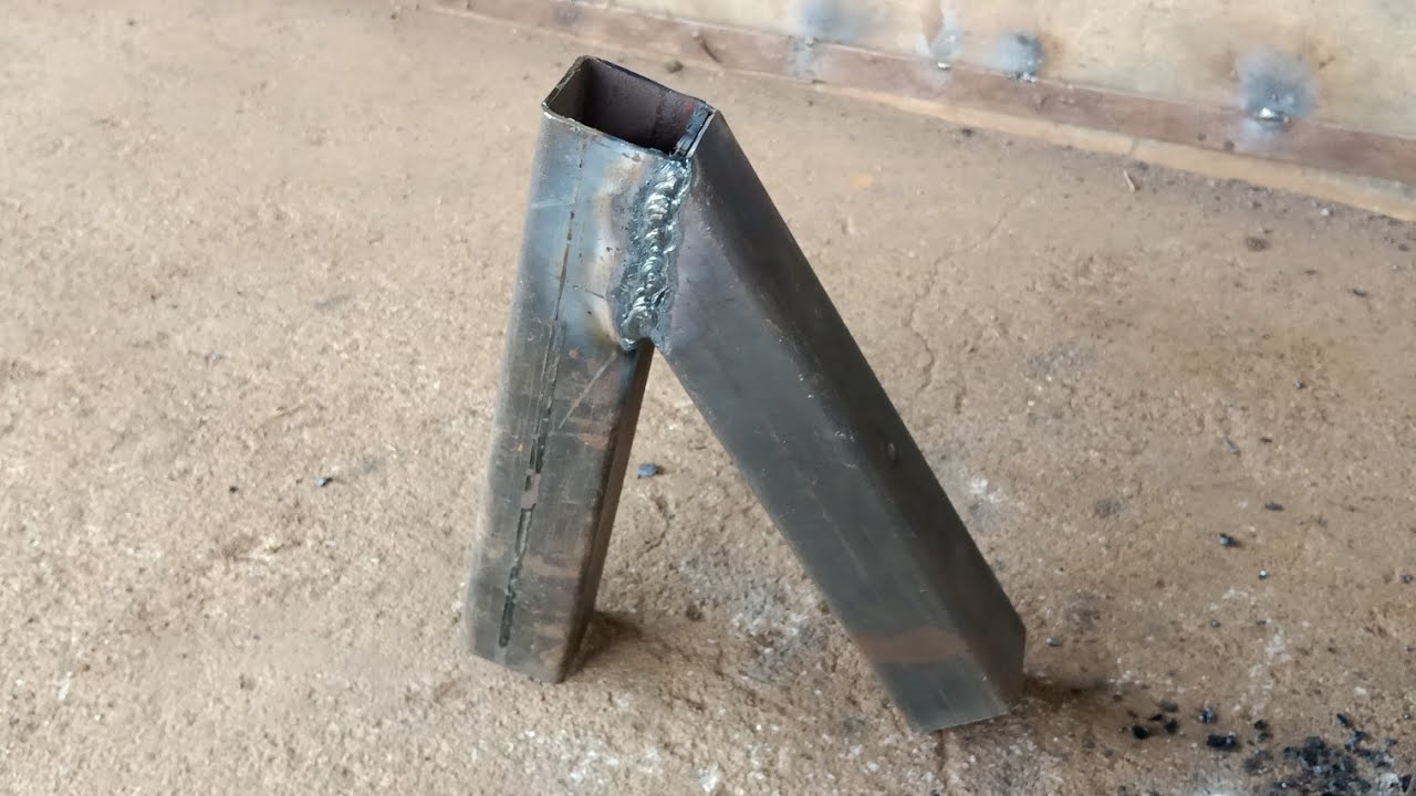 stick welding square tubing welding studio - YouTube